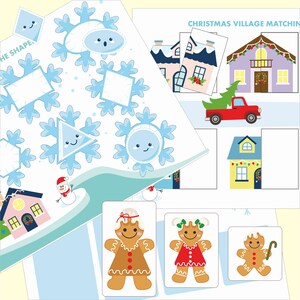 Christmas Toddler Busy Book Printable Learning Binder Christmas ...