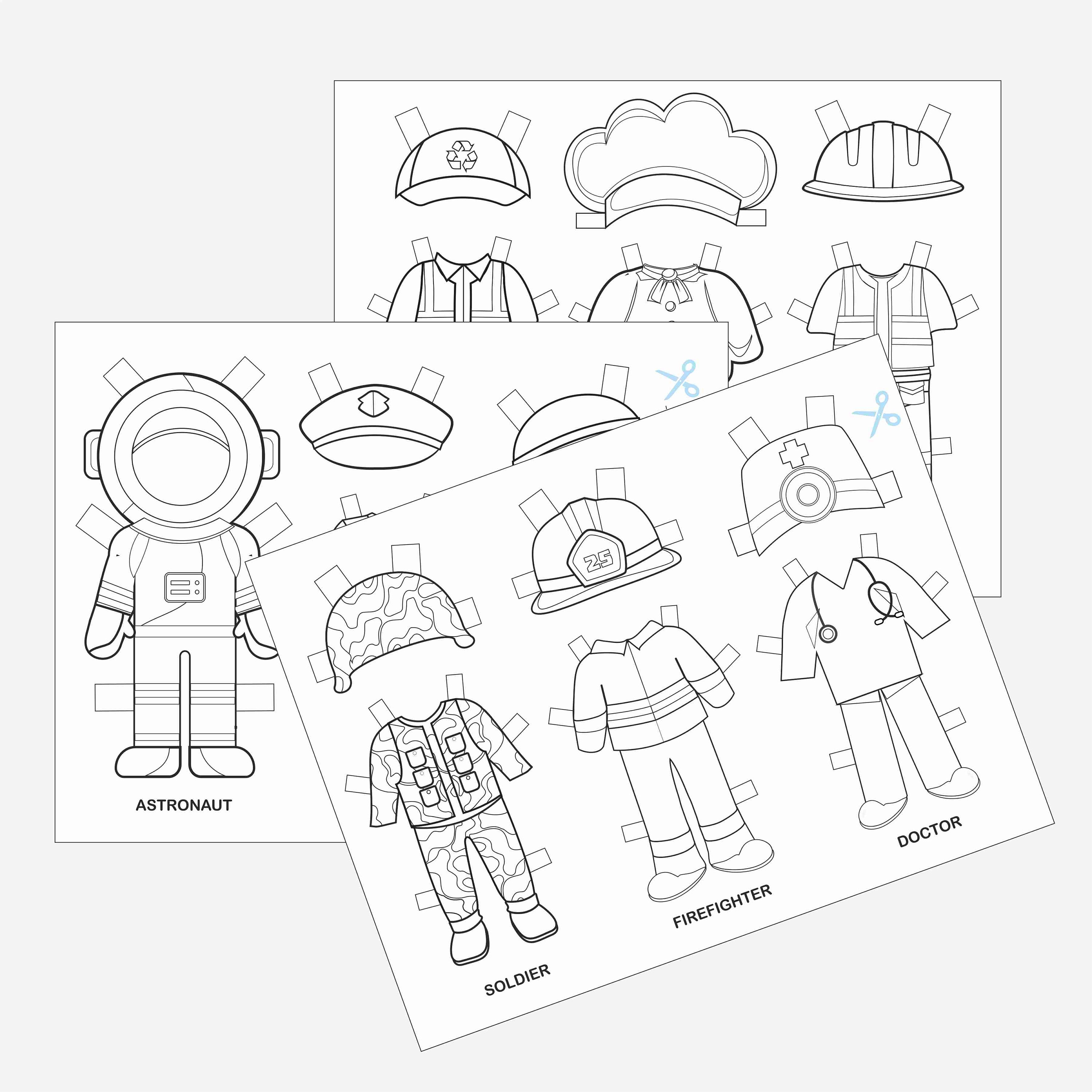 Community Helpers . Occupation Printable. Paper Dolls. | Etsy Canada