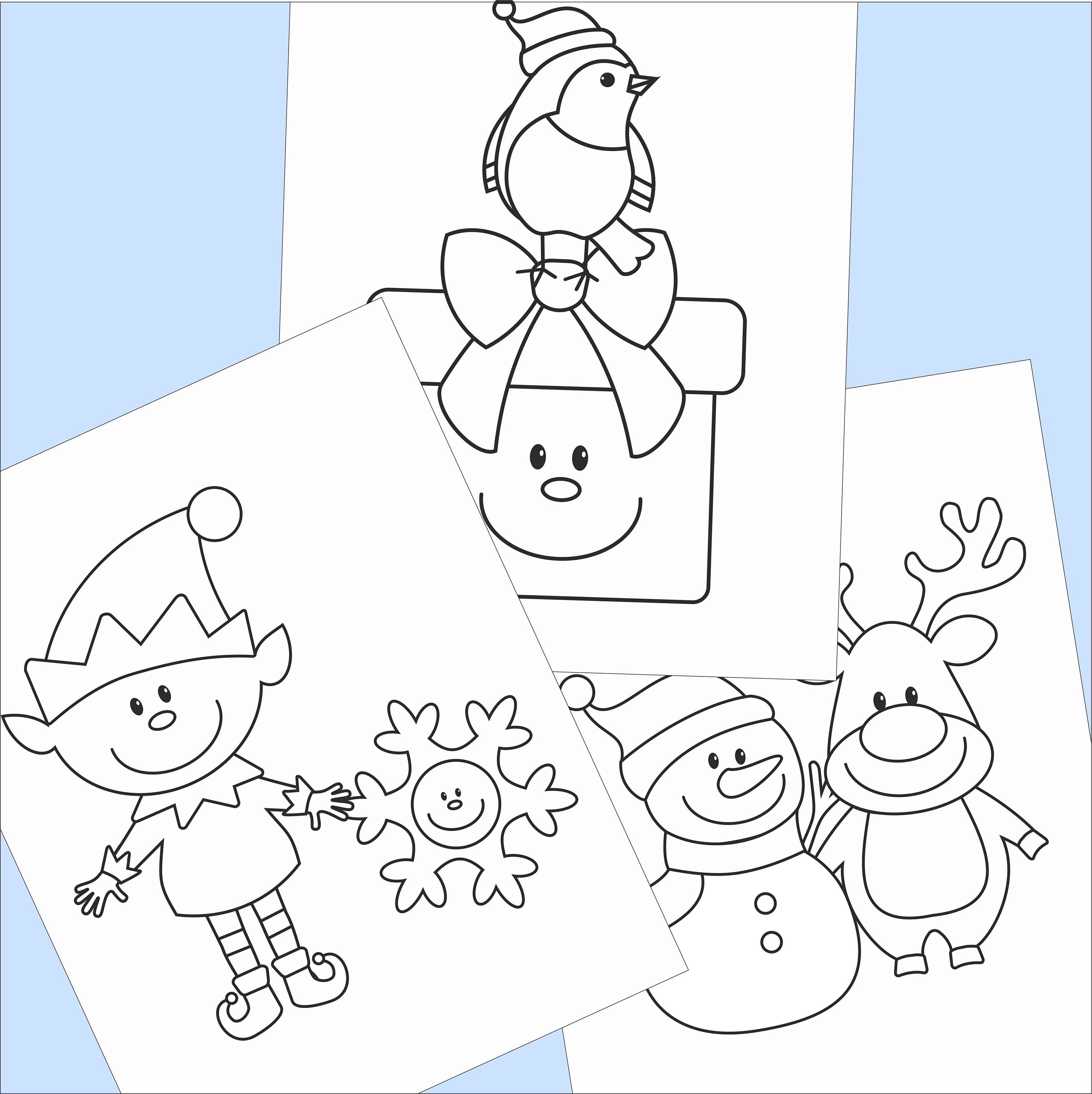 Christmas Coloring Pages for Toddlers, Printable Kids Activity (30 PDF ...