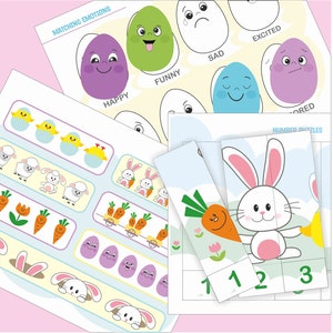 Easter Busy Book, Toddler Busy Book Bundle, Easter Printable Activity ...