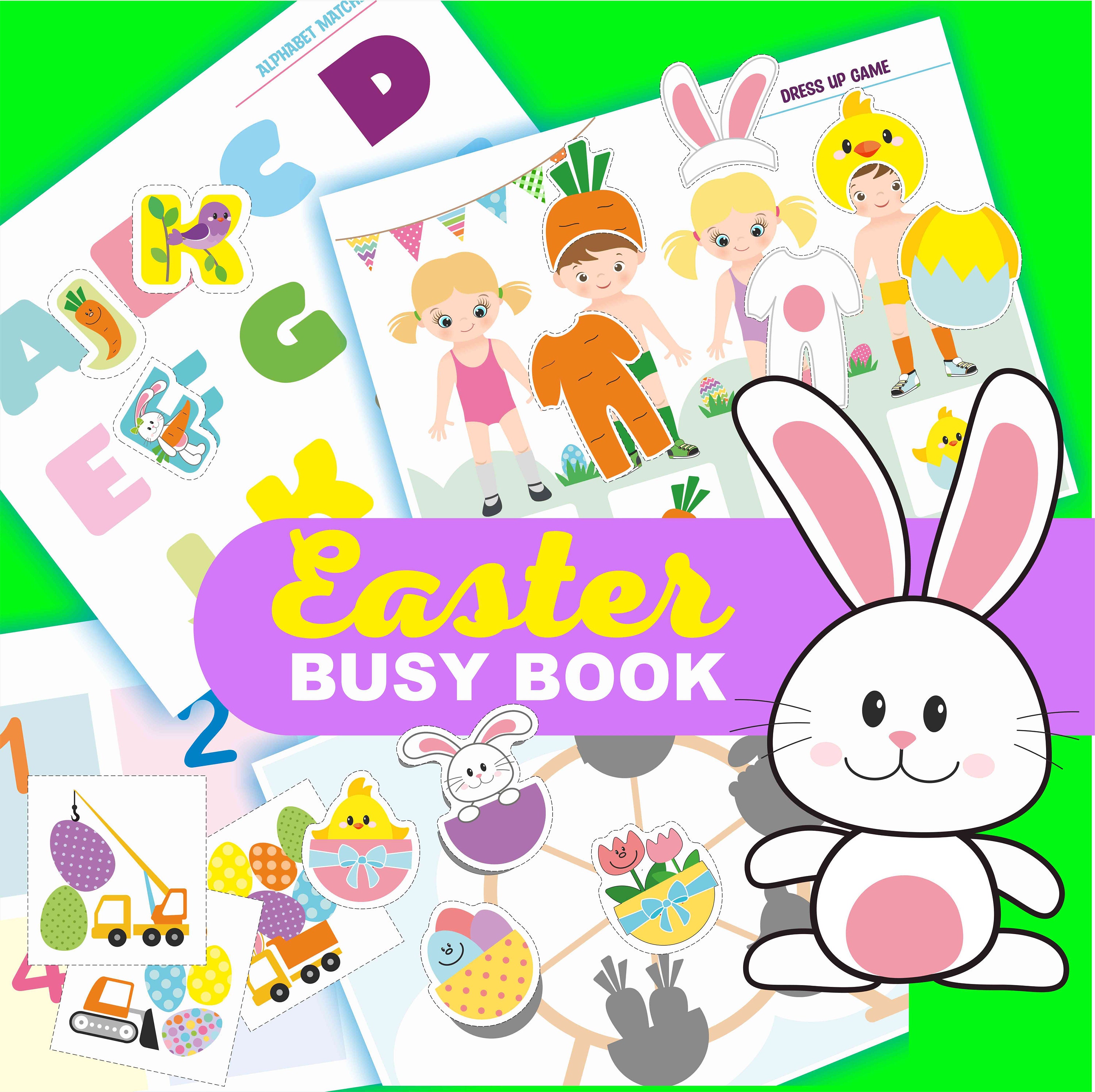 Easter Busy Book, Toddler Busy Book Bundle, Easter Printable Activity ...