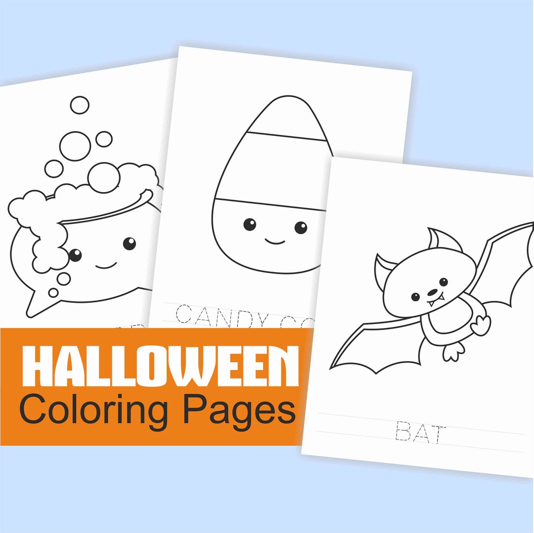 Halloween Coloring Pages. PRINTABLE for Toddlers Cute Halloween ...