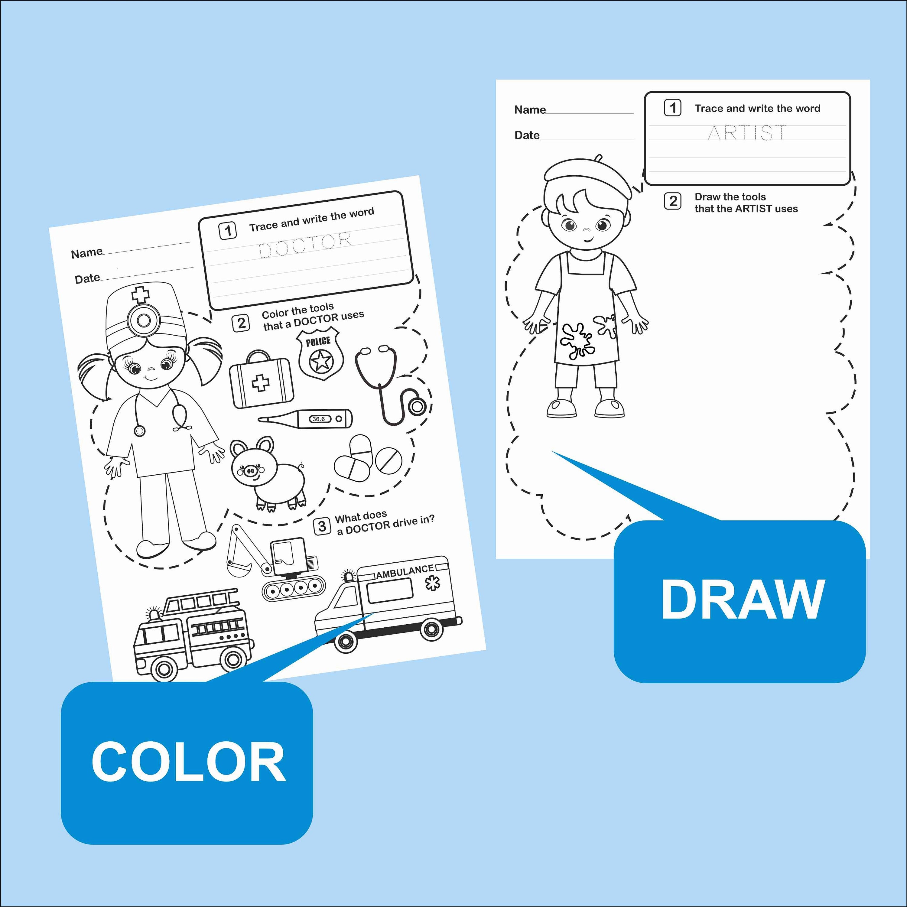 Community Helpers Activity, Community Helpers Coloring Pages ...