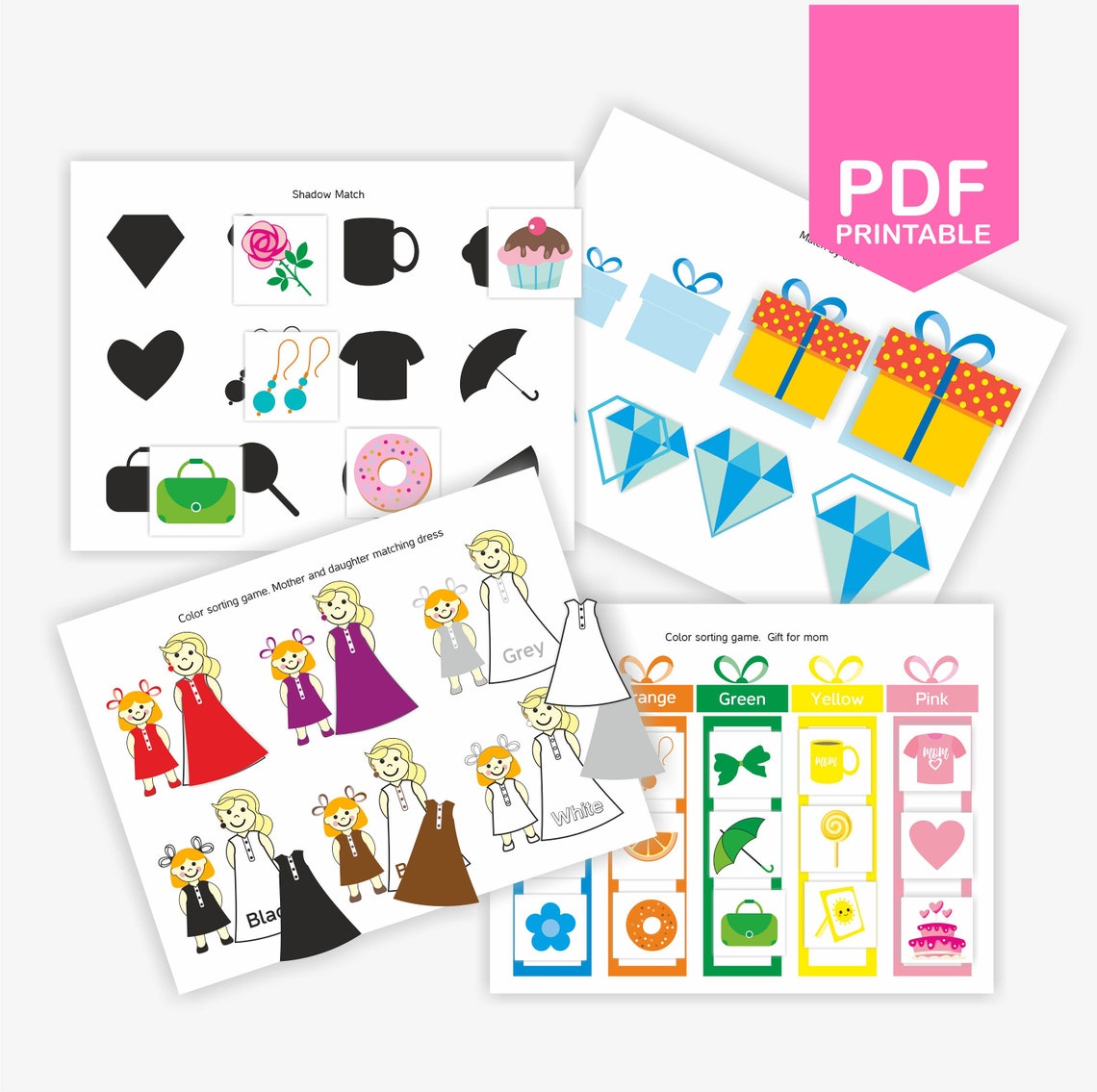 Preschool Printable Busy Book Learning Binder Worksheets for - Etsy