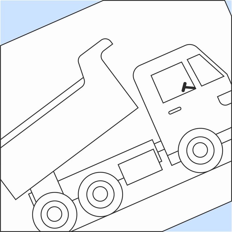 Vehicle Coloring Pages for Kids Toddlers Preschoolers Land - Etsy