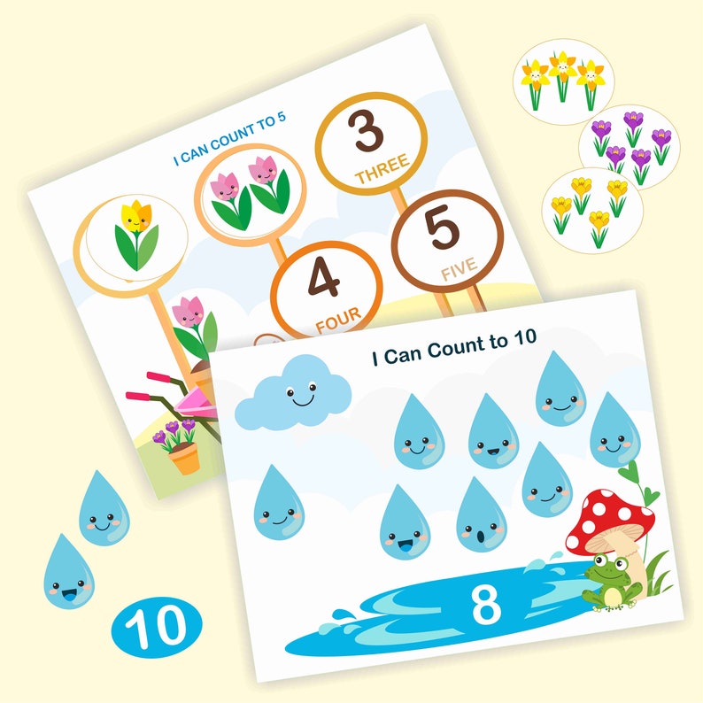 Spring Busy Book Preschool Learning Binder Preschool Activity | Etsy