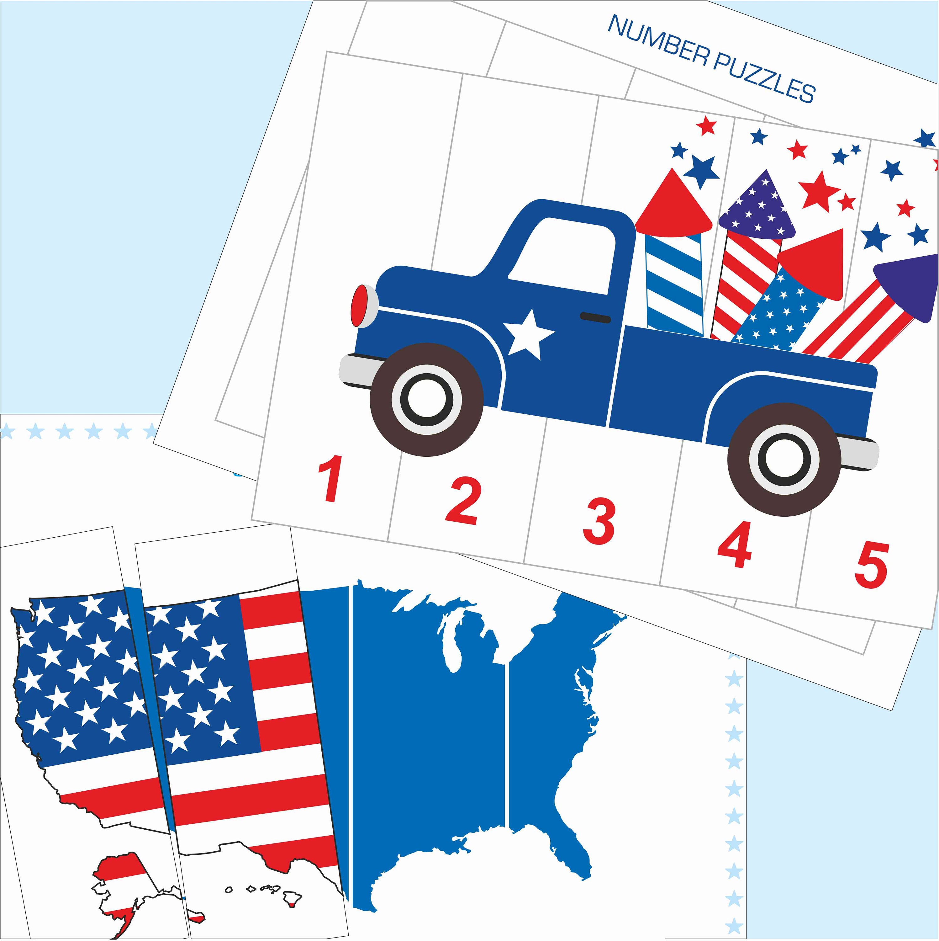 4th July Games, Busy Book, USA Independence Day Games, 4th of July ...