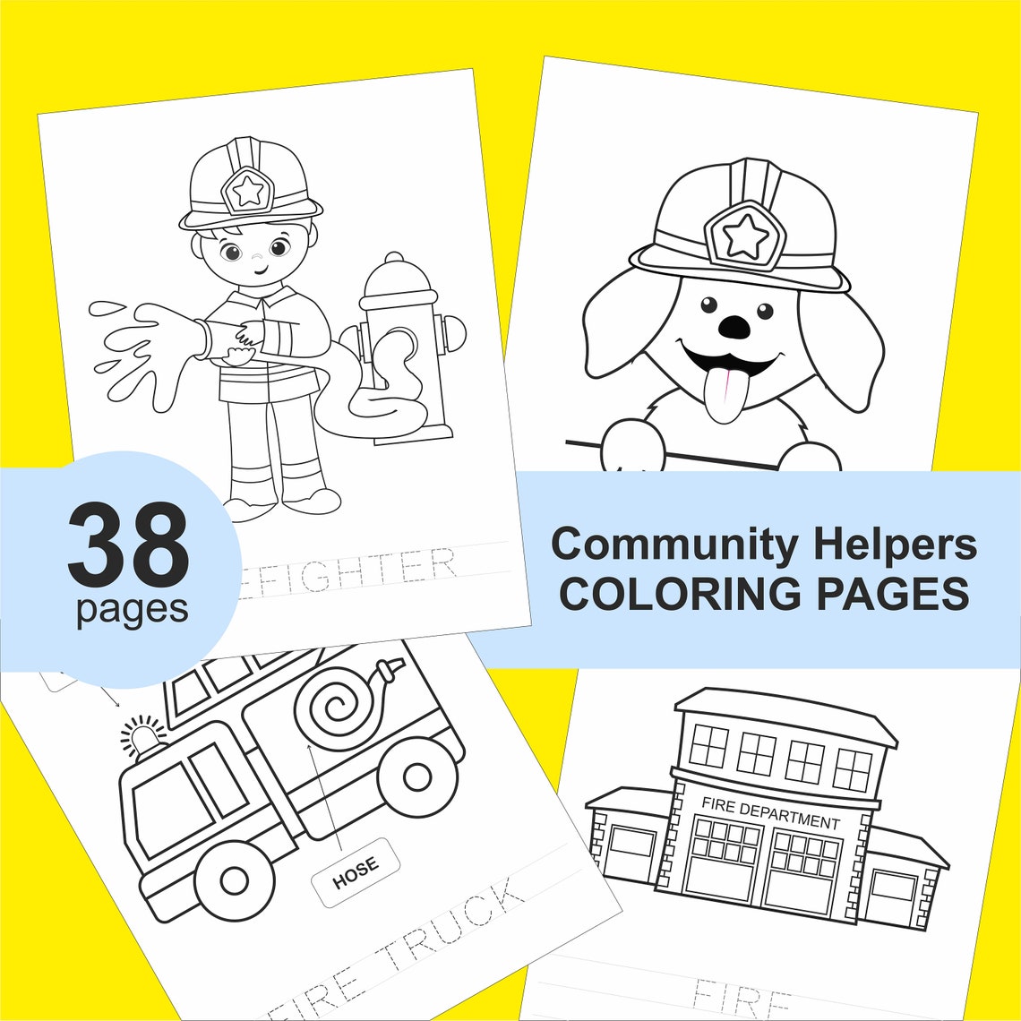 Community Helpers Coloring Pages, Community Helpers Activity ...
