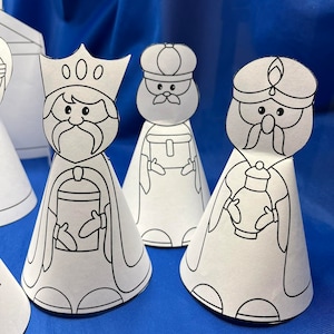 Christmas Nativity Printable Paper Dolls, Nativity Scene, Coloring ...