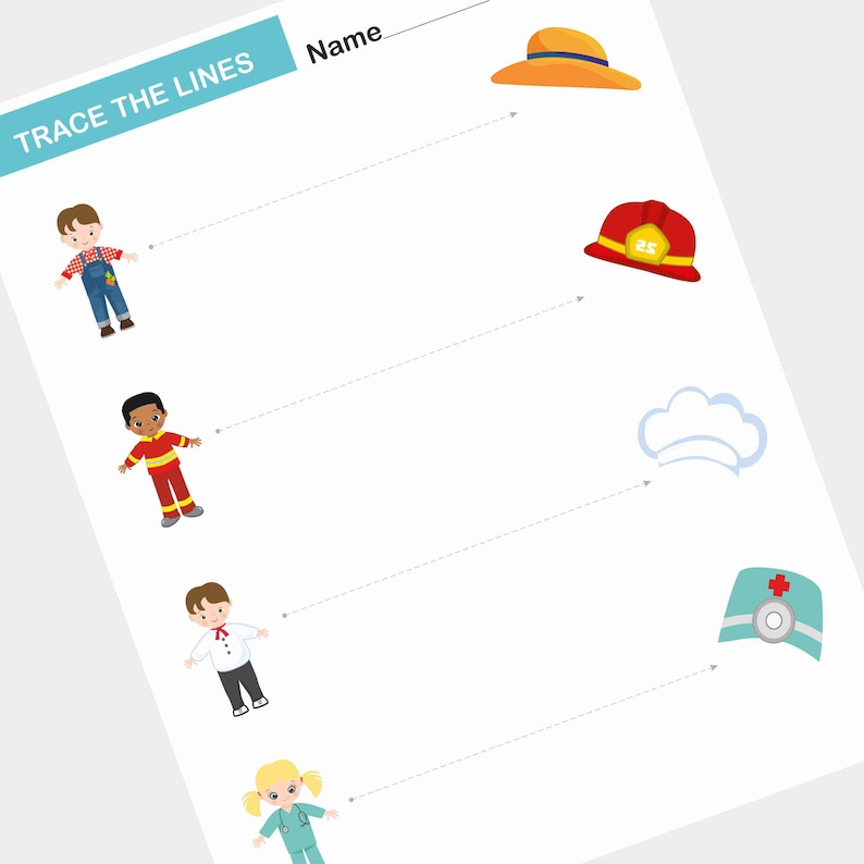 Community Helpers Printable Bundle: Busy Book, Paper Dolls (PDF ...