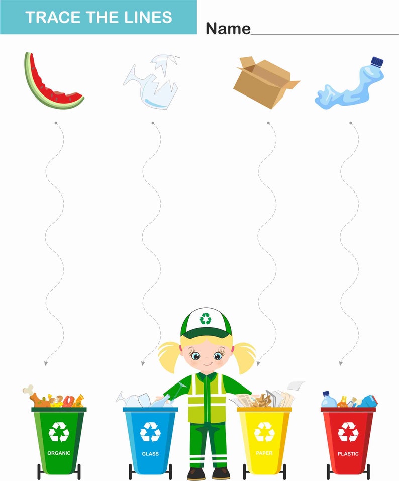 Community Helpers Activities. Tracing Worksheets. PRE-WRITING - Etsy