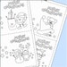 Coloring Christmas Cards PRINTABLE, Christmas Kids Coloring Book ...