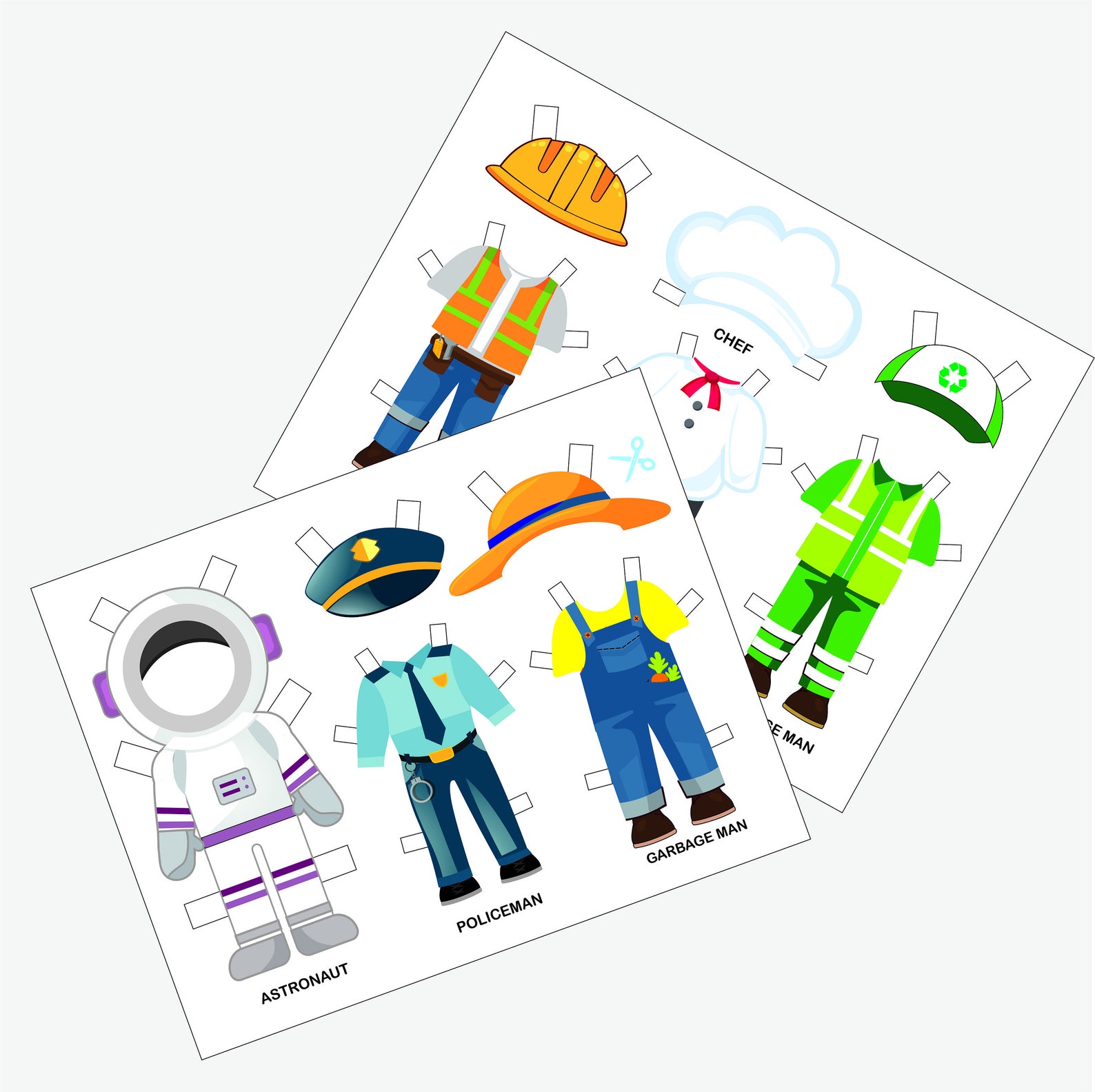 Community Helpers . Occupation Printable. Paper Dolls. - Etsy Ireland