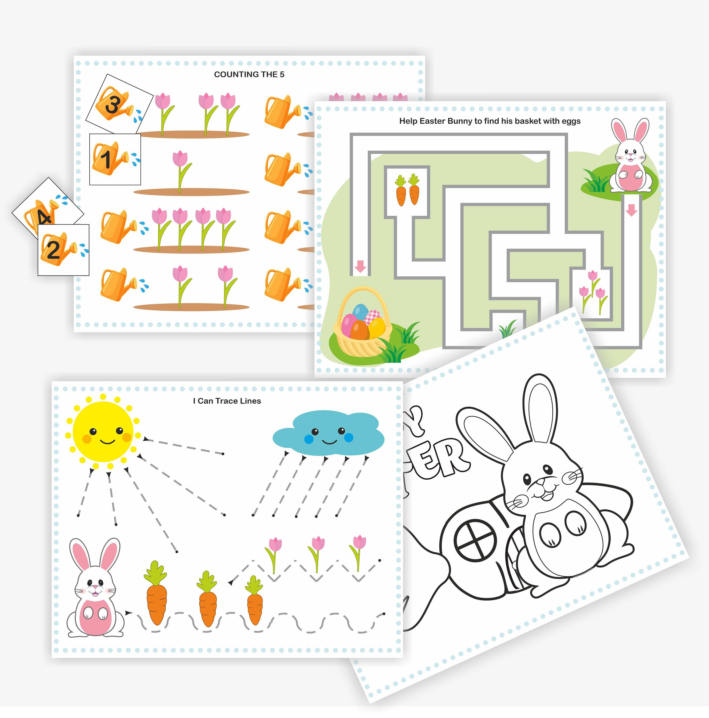 Easter Busy Book for Toddler, Easter Preschool Printable Pack, Toddler ...