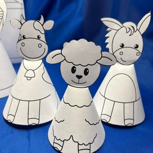 Christmas Nativity Printable Paper Dolls, Nativity Scene, Coloring ...