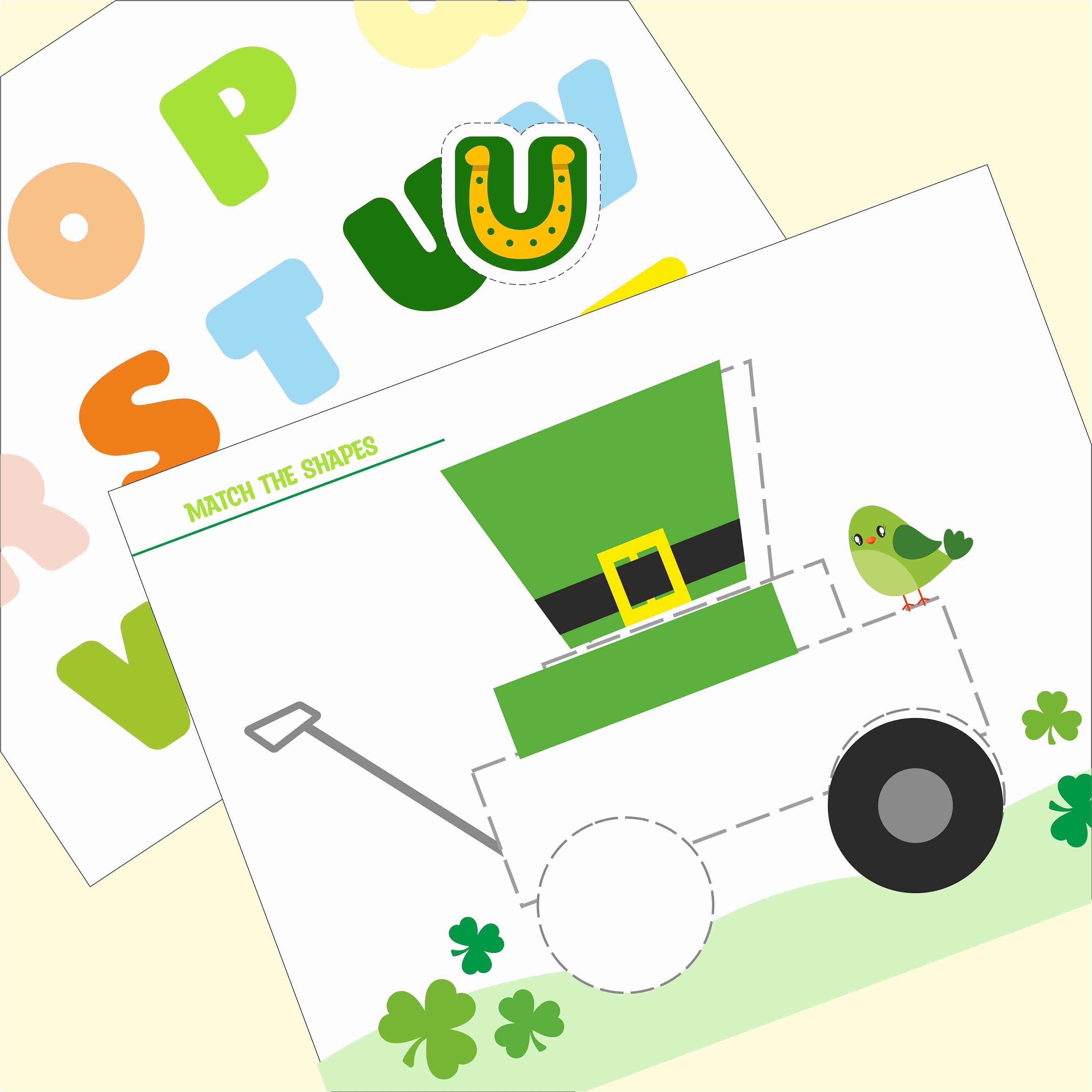 St Patricks Day Busy Book Printable Learning Binder Worksheets for Kids ...