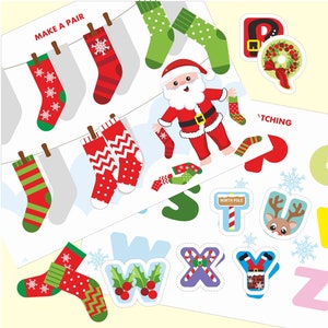 Christmas Toddler Busy Book Printable Learning Binder Christmas ...