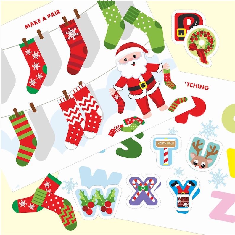 Christmas Toddler Busy Book Printable Learning Binder - Etsy