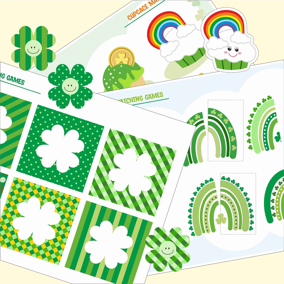 St Patricks Day Busy Book Printable Learning Binder Worksheets for Kids ...