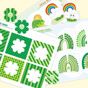 St Patricks Day Busy Book Printable Learning Binder Worksheets for Kids ...