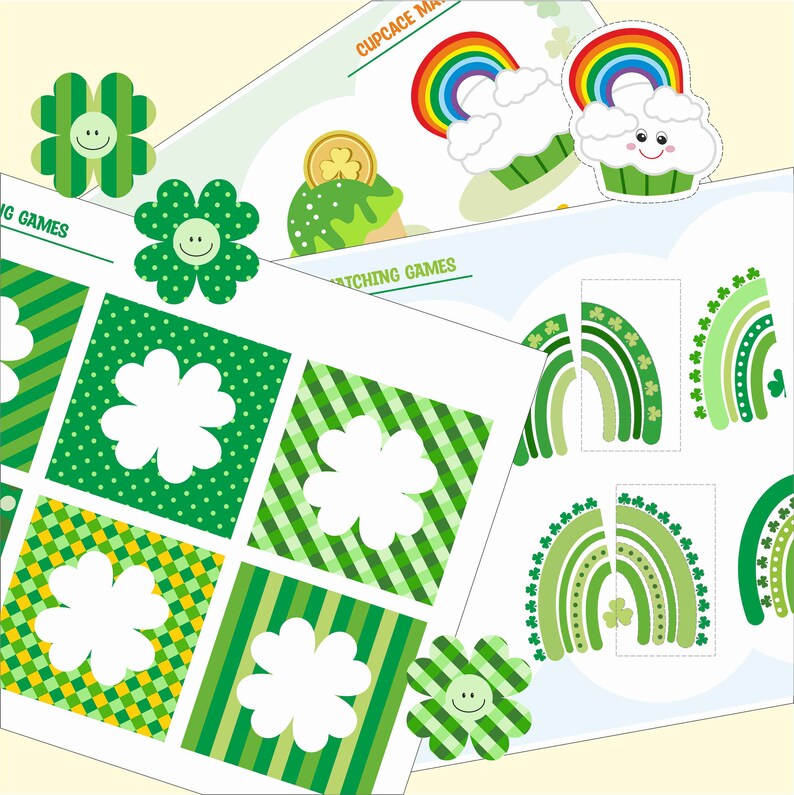 St Patricks Day Busy Book Printable Learning Binder Worksheets for Kids ...