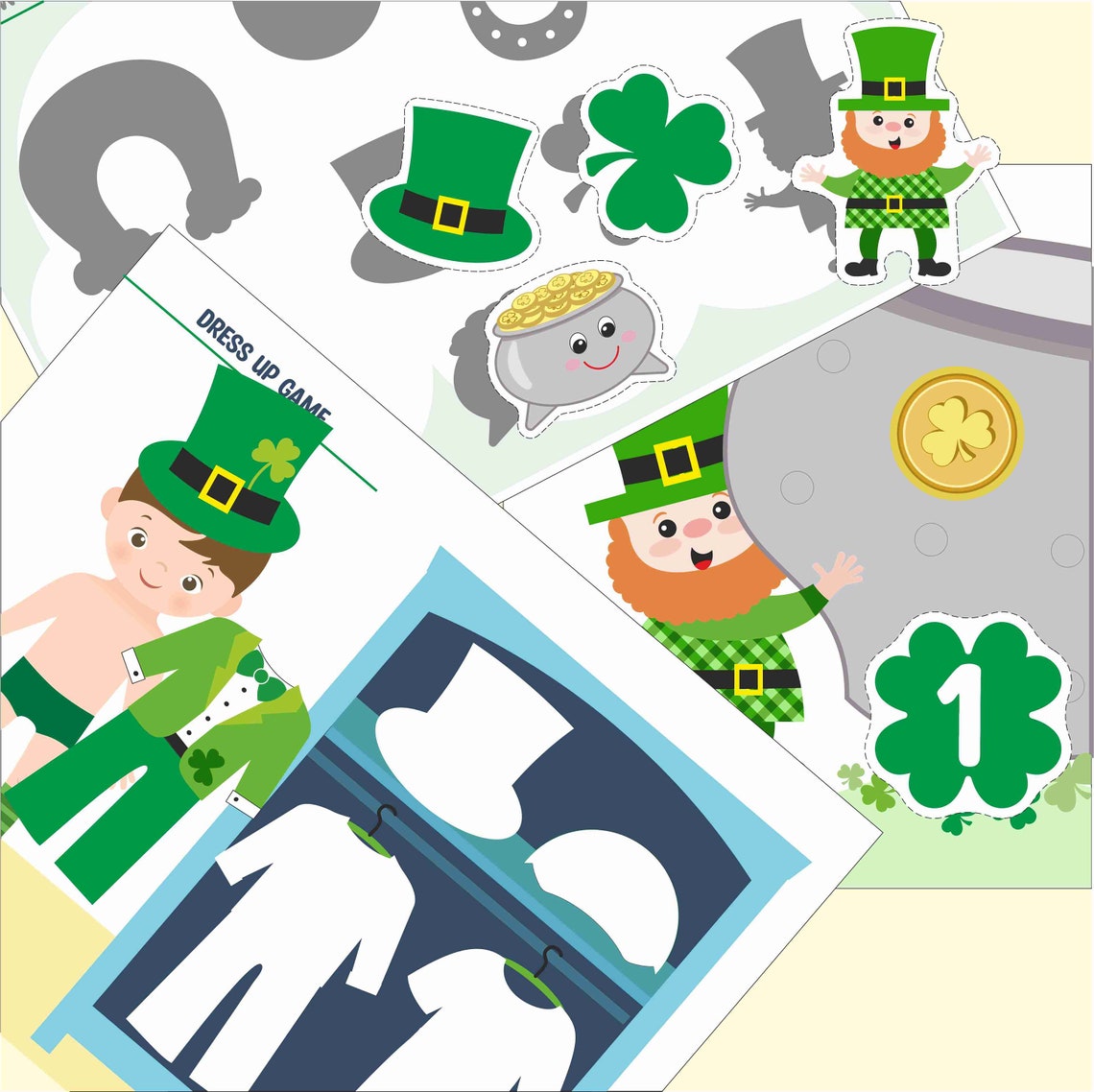 St Patricks Day Busy Book Printable Learning Binder Worksheets for Kids ...