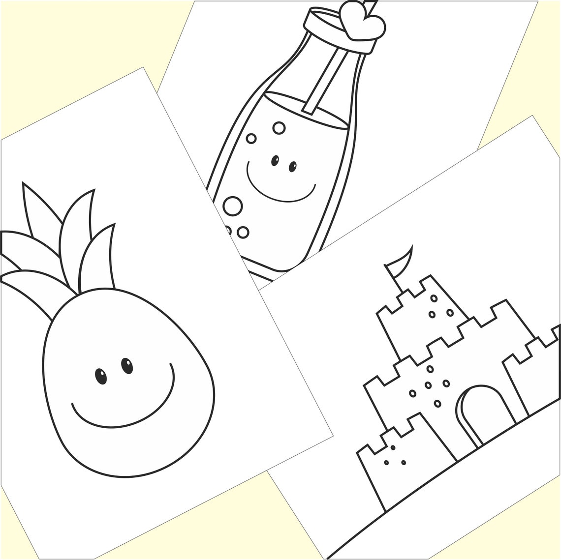 Summer Printable Coloring Pages for Kids, Toddlers, Preschoolers ...