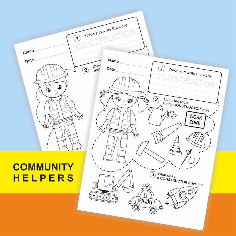 Community Helpers Activity, Community Helpers Coloring Pages ...