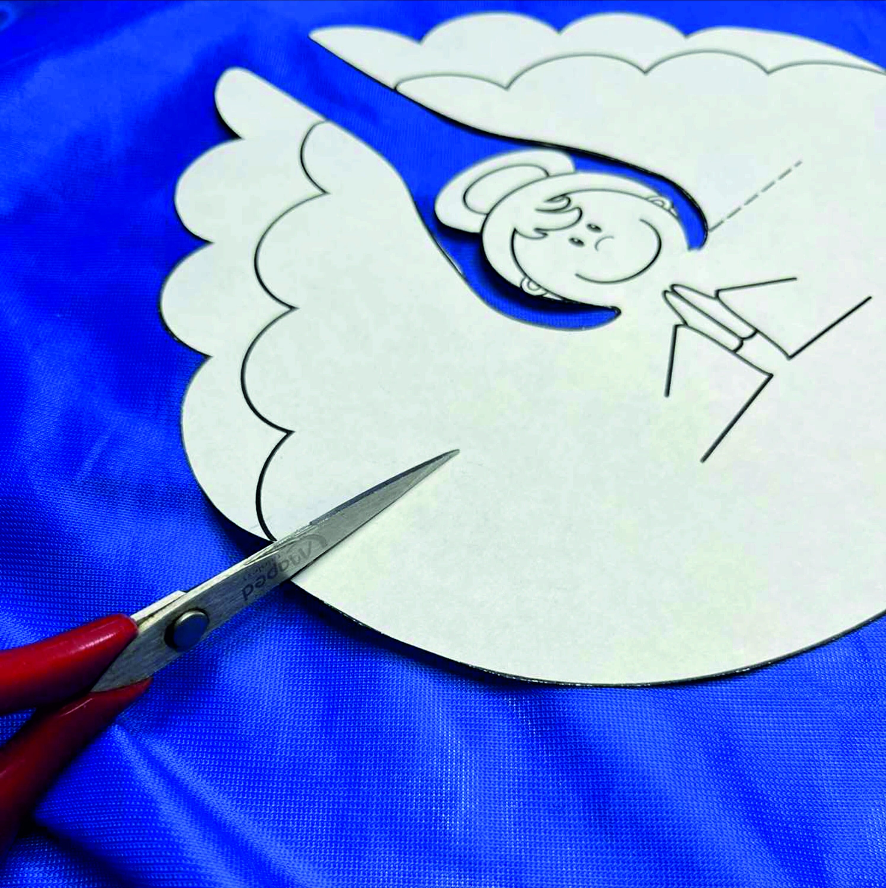 Paper Angel Printable Coloring Craft for Children Paper Angel Download ...