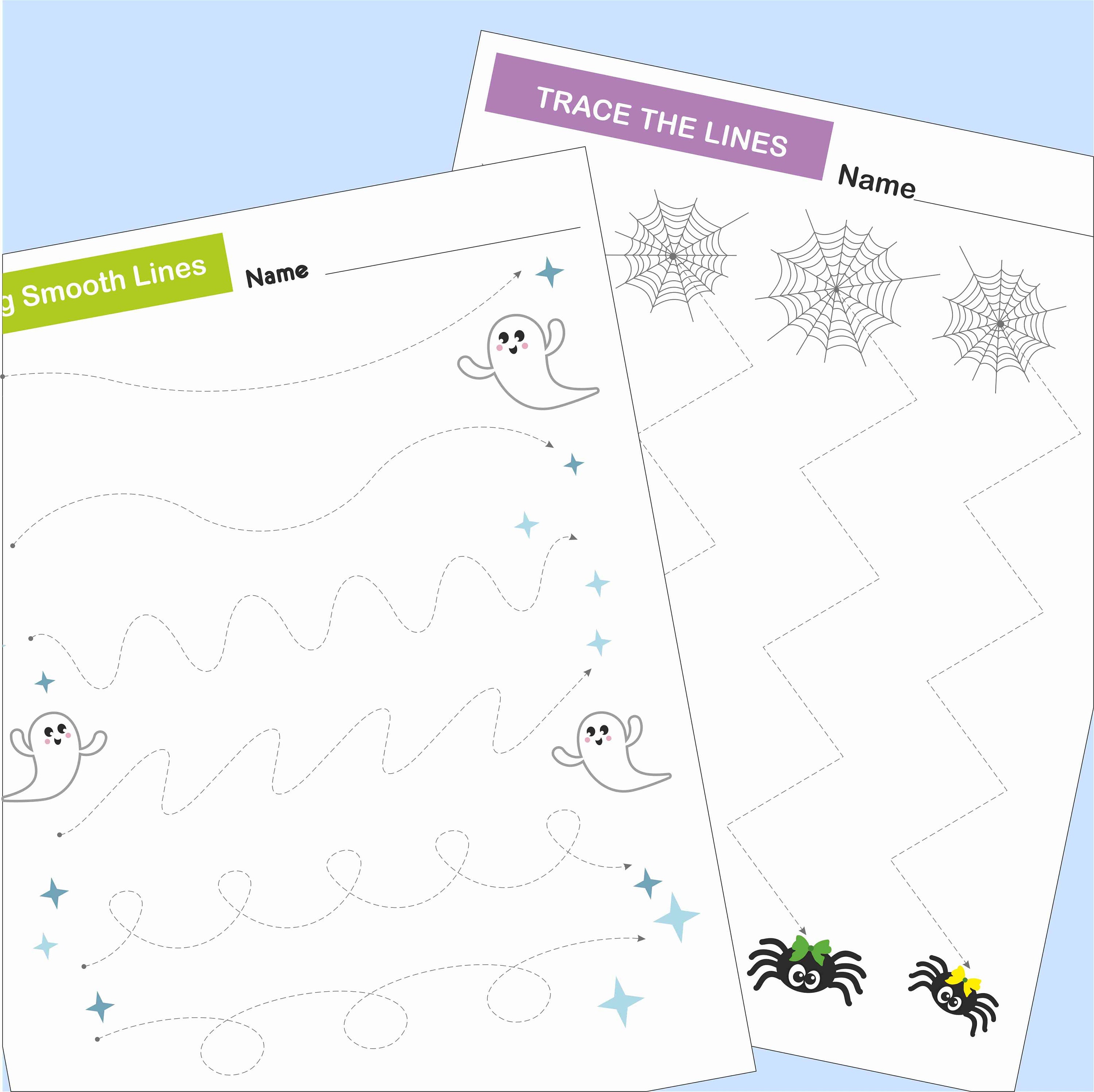 Halloween Tracing Worksheets PRE-WRITING PRACTICE Tracing Activities ...