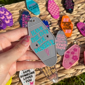 Cute Motel Keychains | Motel Keyring | Anniversary Gift | Letterbox ...