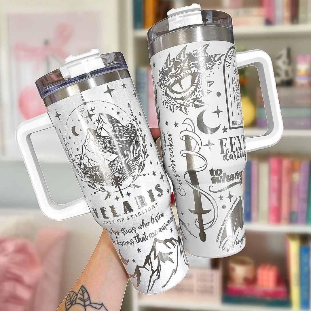 ACOTAR 40oz Engraved Tumbler | Suriel Tea Co | Fantasy Book Lover Gift ...
