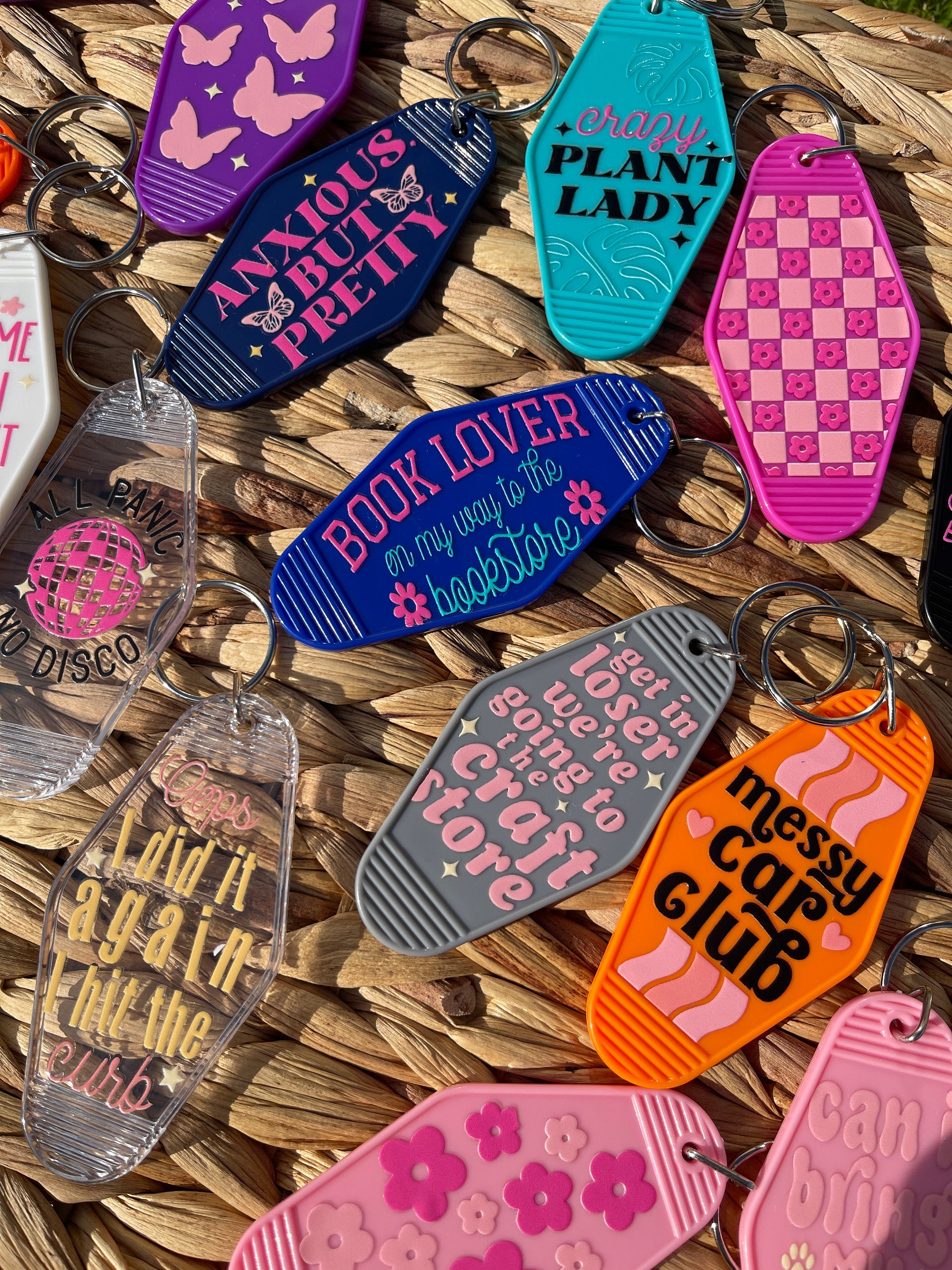 Cute Motel Keychains | Motel Keyring | Anniversary Gift | Letterbox ...