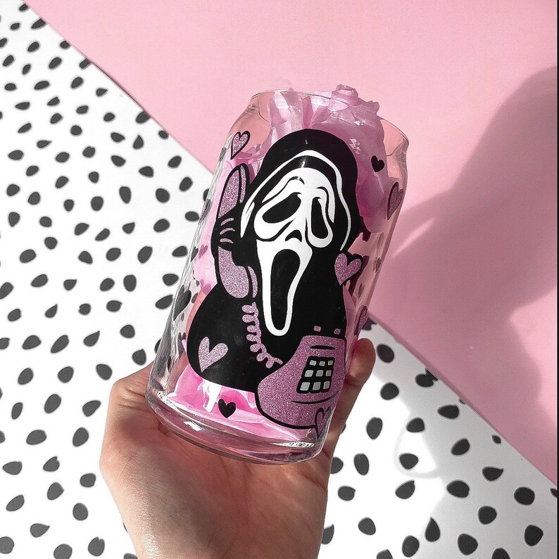 Ghost Face Scream Beer Can Glass Halloween Mug No You Hang - Etsy