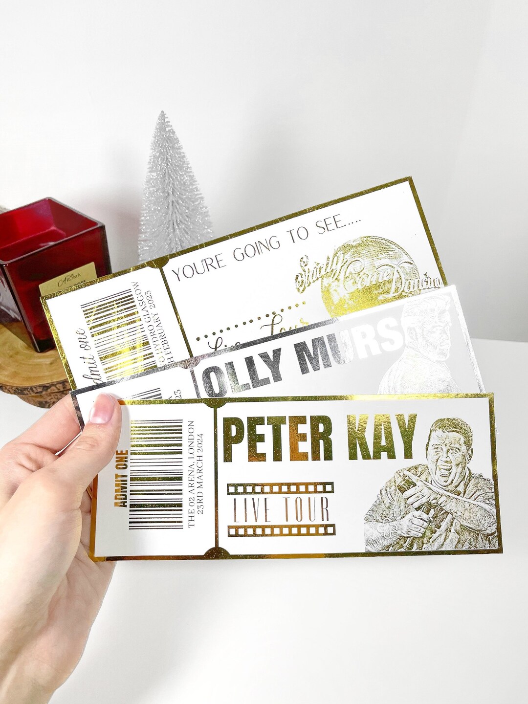 Personalised Foiled Concert Ticket | Custom Event Ticket | Fake Concert ...