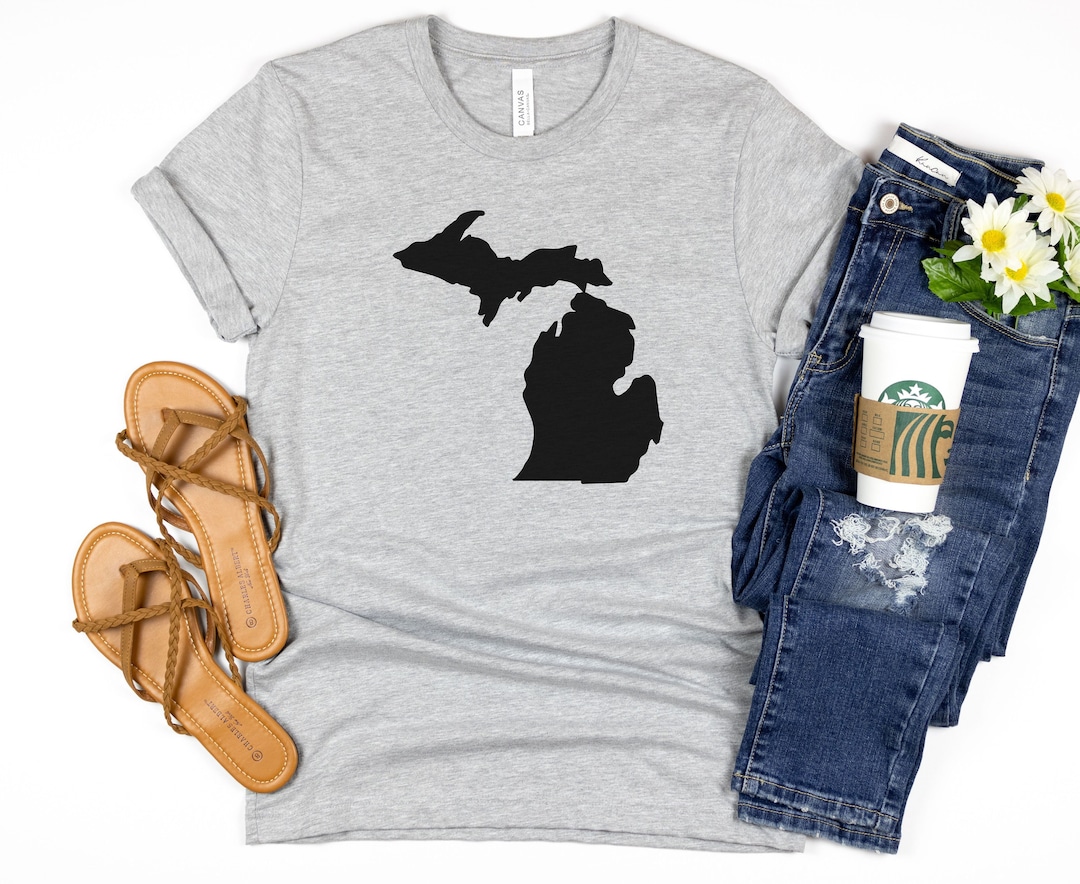 Michigan Tshirt, State of Michigan Made Apparel, Michigan Girl Great ...
