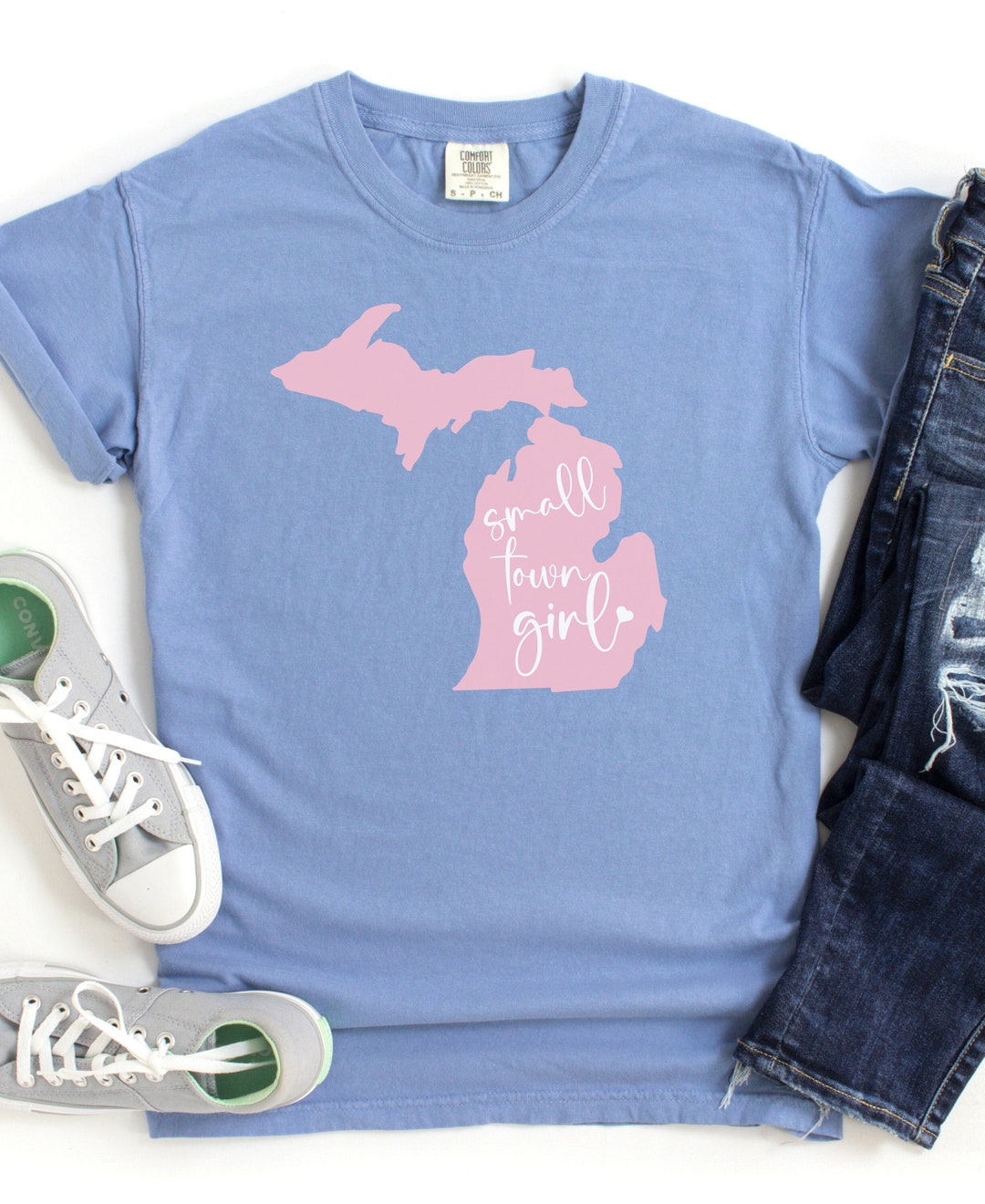Michigan Girl Tshirt, State of Michigan Apparel, Michigan Girl, Great ...
