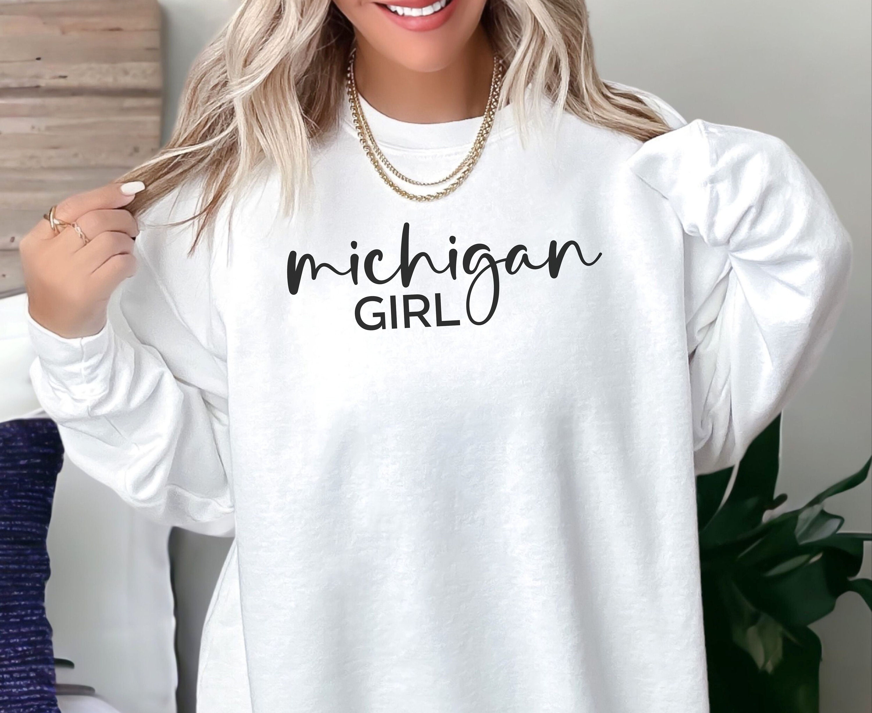 Michigan Sweatshirt Comfort Colors, Michigan Girl, Michigan Apparel ...