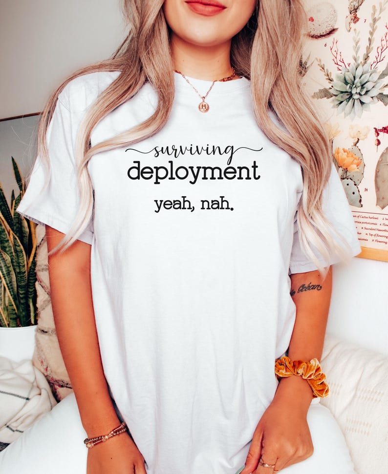 Surviving Deployment Comfort Colors® Patriotic Tshirt, Military Mom and ...