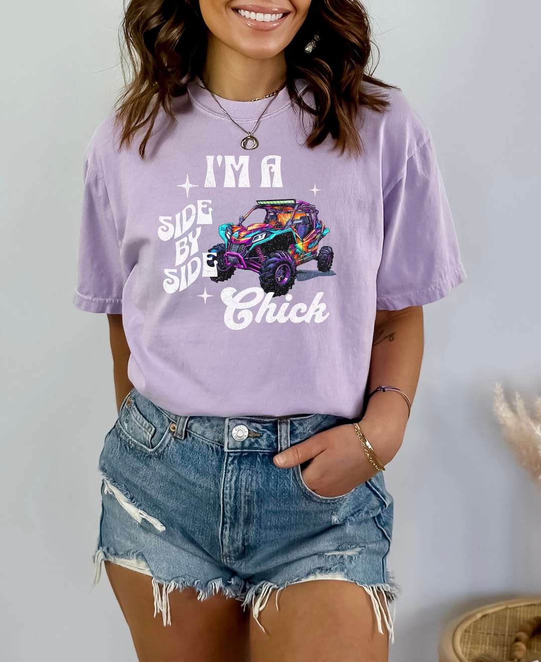 Side Chick Shirt, UTV Side by Side Riding Shirt for Women, Off-road ...