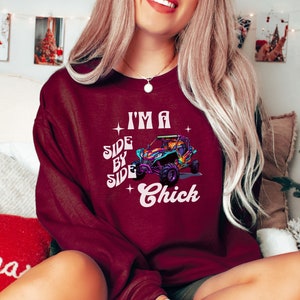 Side Chick Shirt, UTV Side by Side Riding Shirt for Women, Off-road ...
