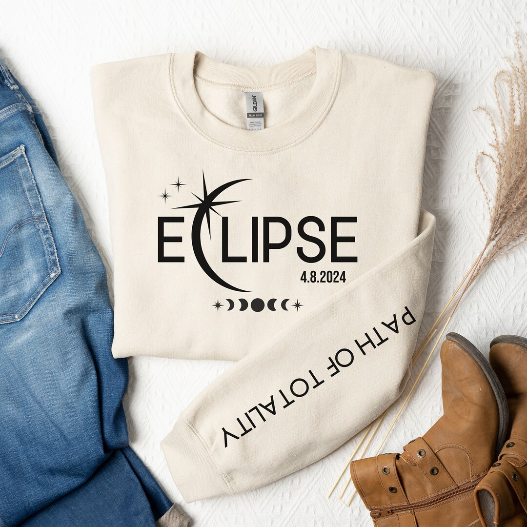 Total Solar Eclipse 2024 Sweatshirt, Solar Eclipse 2024, Family ...
