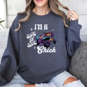 Side Chick Shirt, UTV Side by Side Riding Shirt for Women, Off-road ...