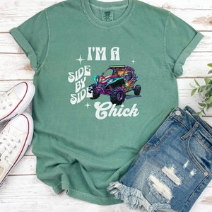 Side Chick Shirt, UTV Side by Side Riding Shirt for Women, Off-road ...