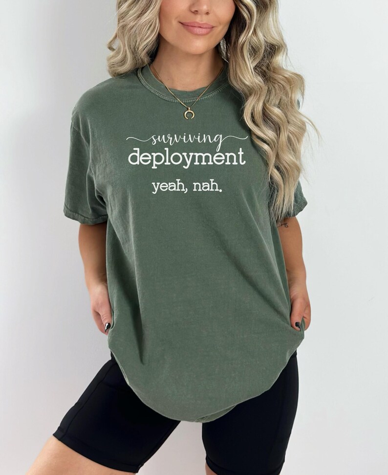 Surviving Deployment Comfort Colors® Patriotic Tshirt, Military Mom and ...