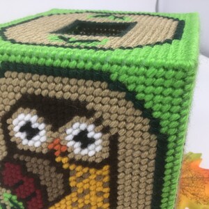 Tissue Box Cover, Owls and the Acorns - Etsy
