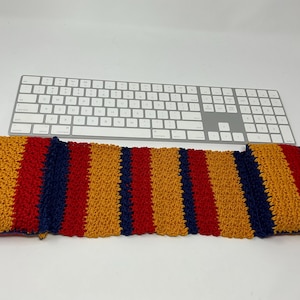 Keyboard Cover and Wrist Rest, Two in One, Crochet, Cotton, Gift for ...