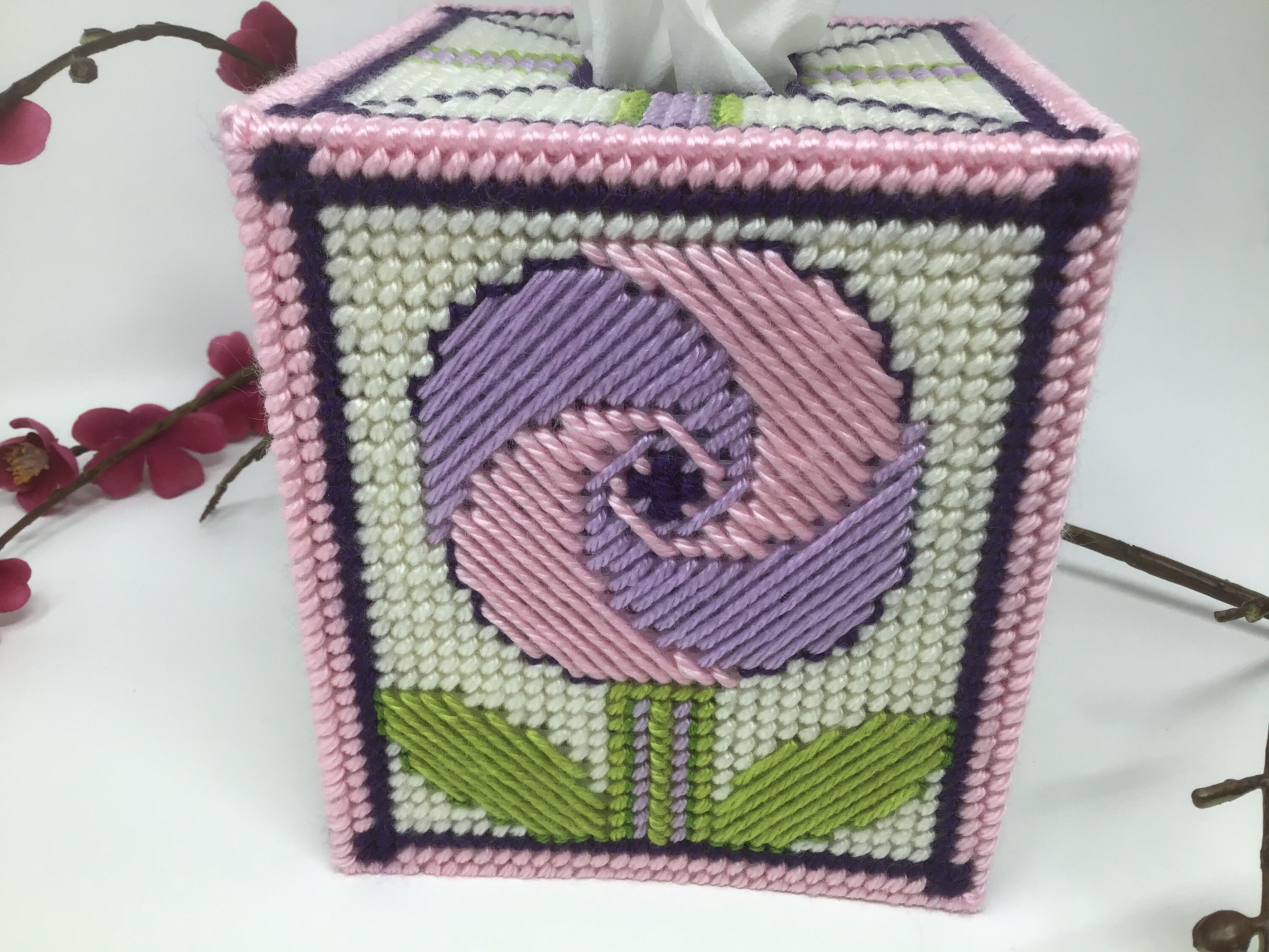 Tissue Box Topper, a Rose for MOM - Etsy
