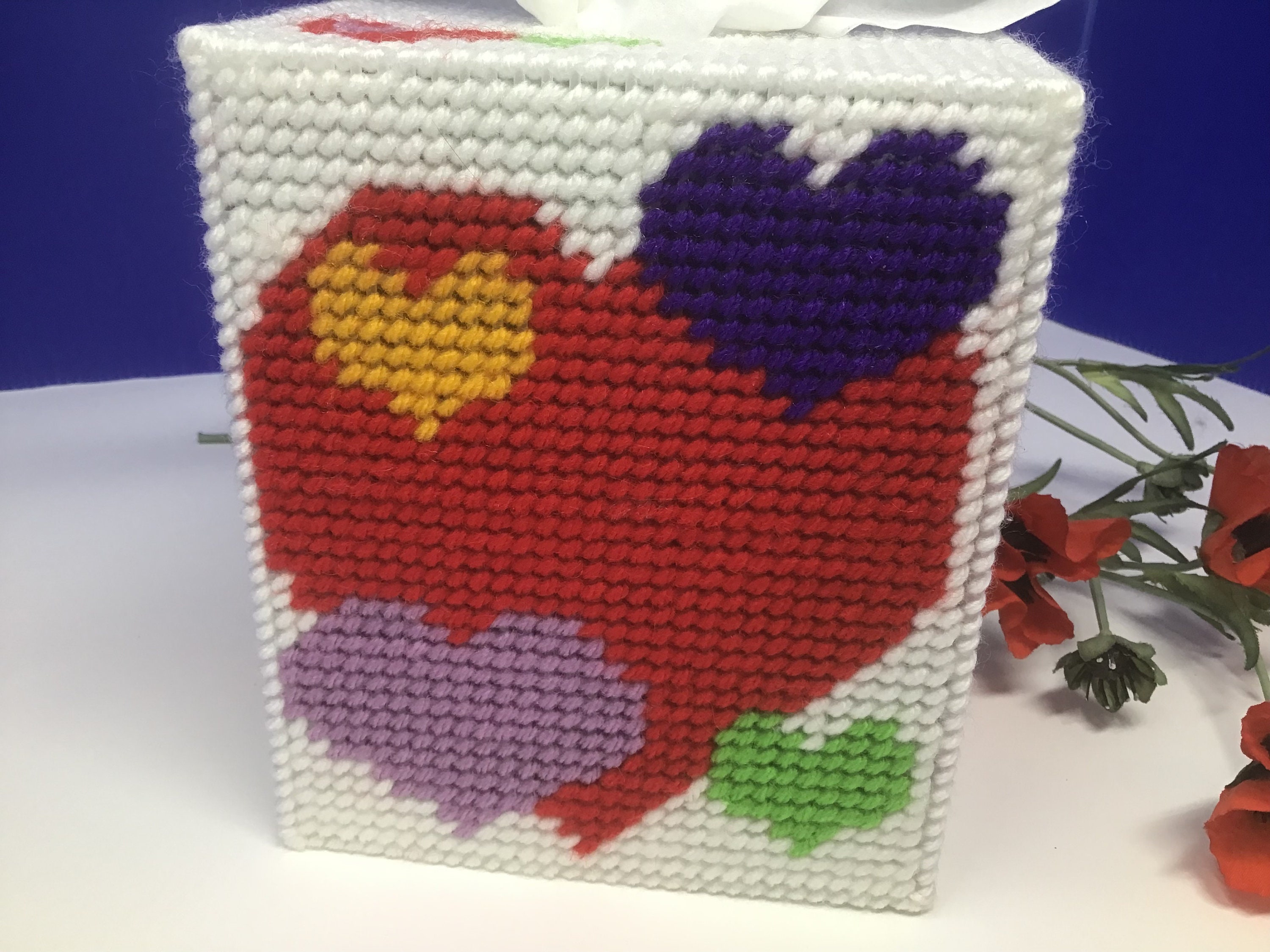 Heart on Heart, Tissue Box Topper - Etsy