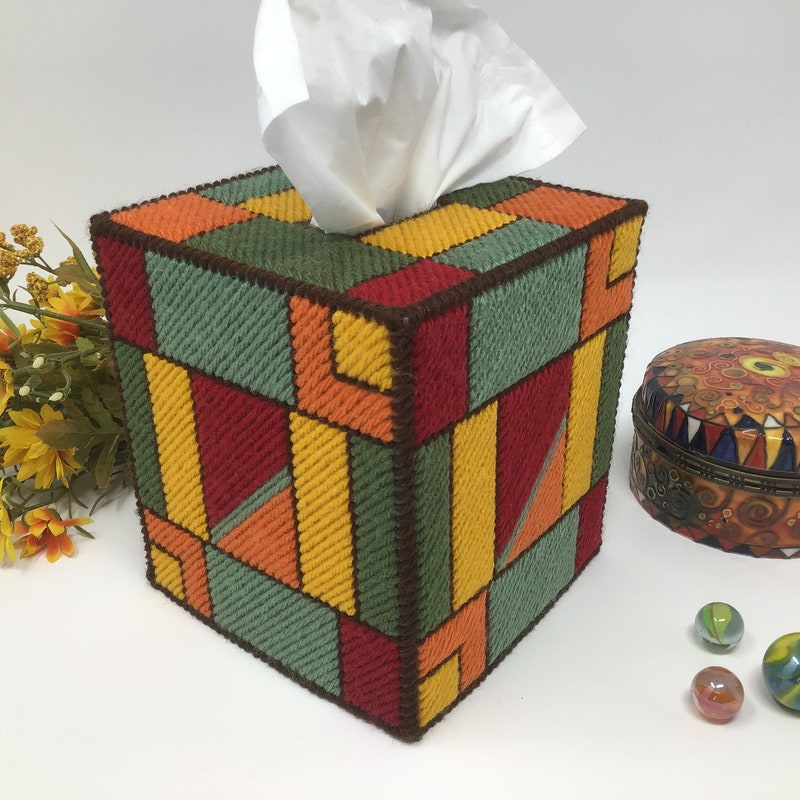 Stained Glass Tissue Box - Etsy